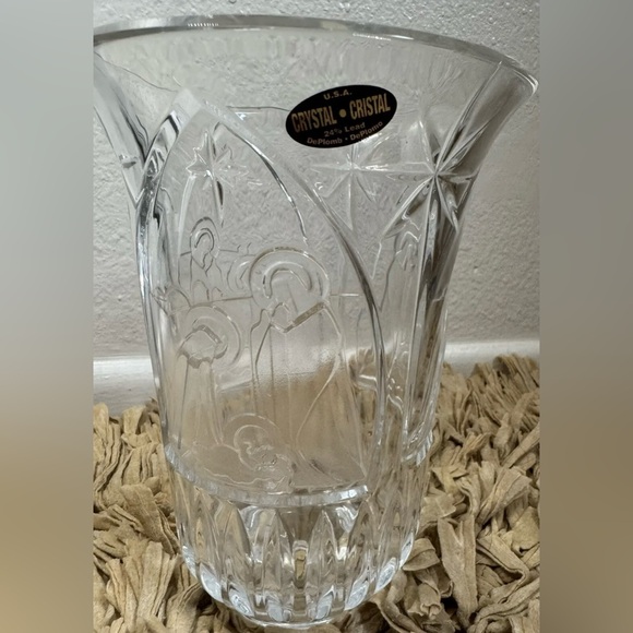 unknown | Holiday | Vtg Hurricane Crystal Cut Glass Chimney Christmas ...